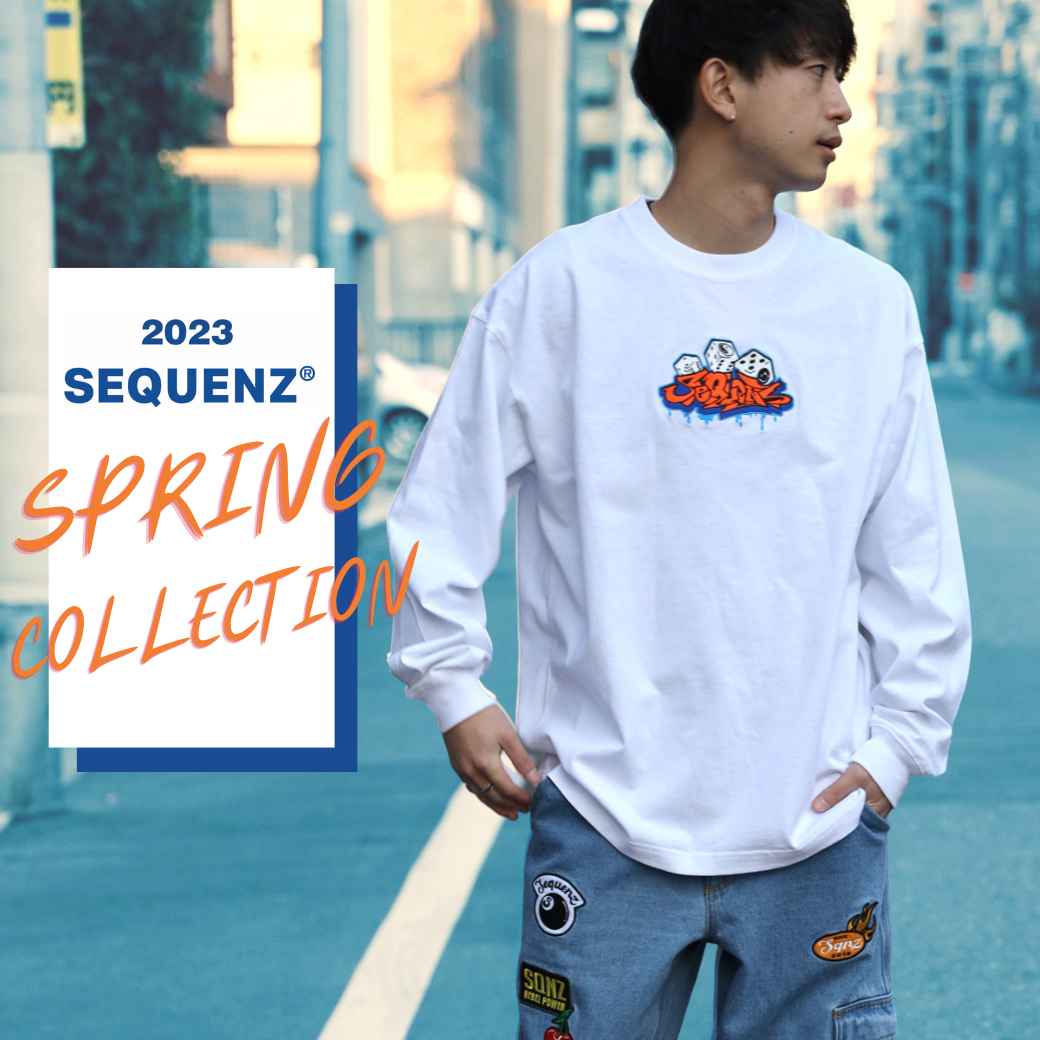 【SEQUENZ】2023 SPRING COLLECTION スポーティかつストリートなグラフィティロゴが特徴のロンT、スウェット・パーカ – NAVAL Online Store